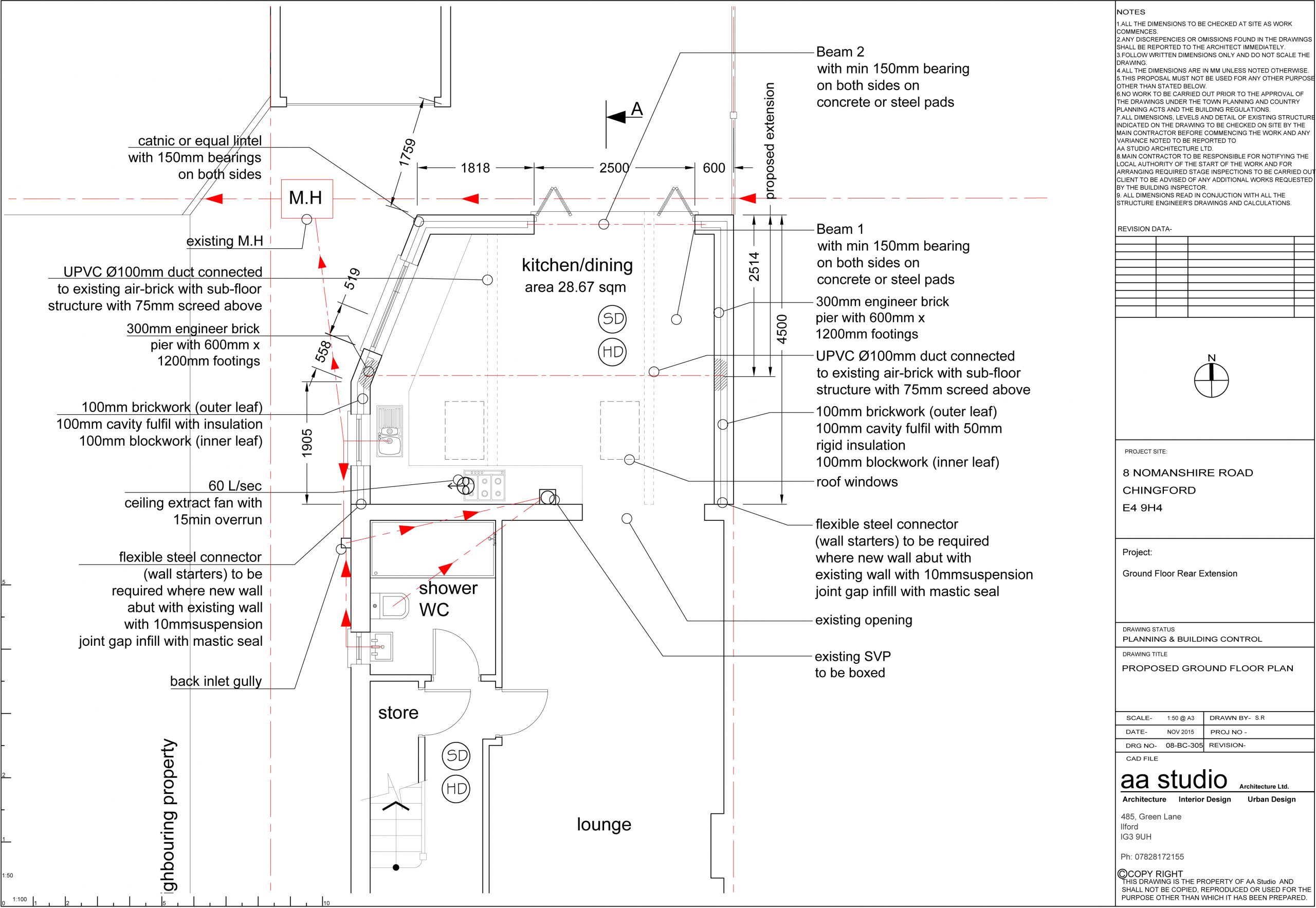 Ground Floor Rear Extension & Loft Conversion Chingford | aa studio